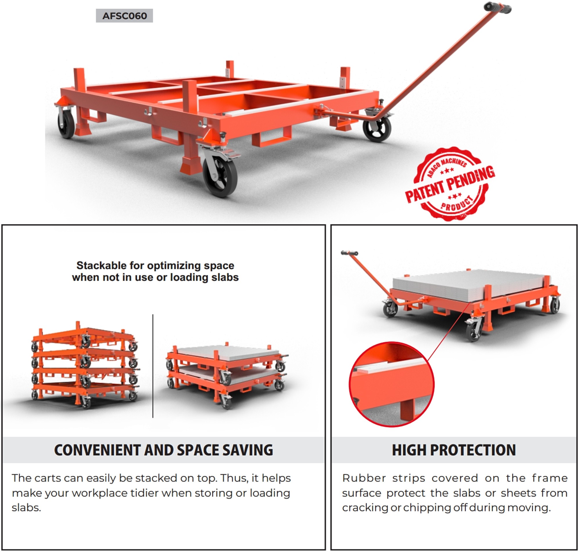 ABACO FLAT STACKING CART - AFSC060